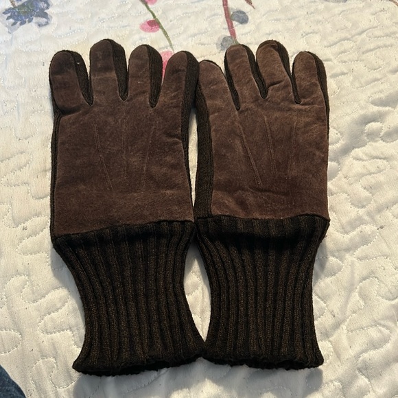 Accessories | Mens Brown Suede Winter Gloves | Poshmark